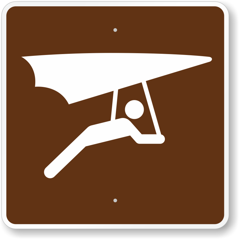 Hang Gliding, MUTCD Guide Sign for Campground, SKU: X-RS-126